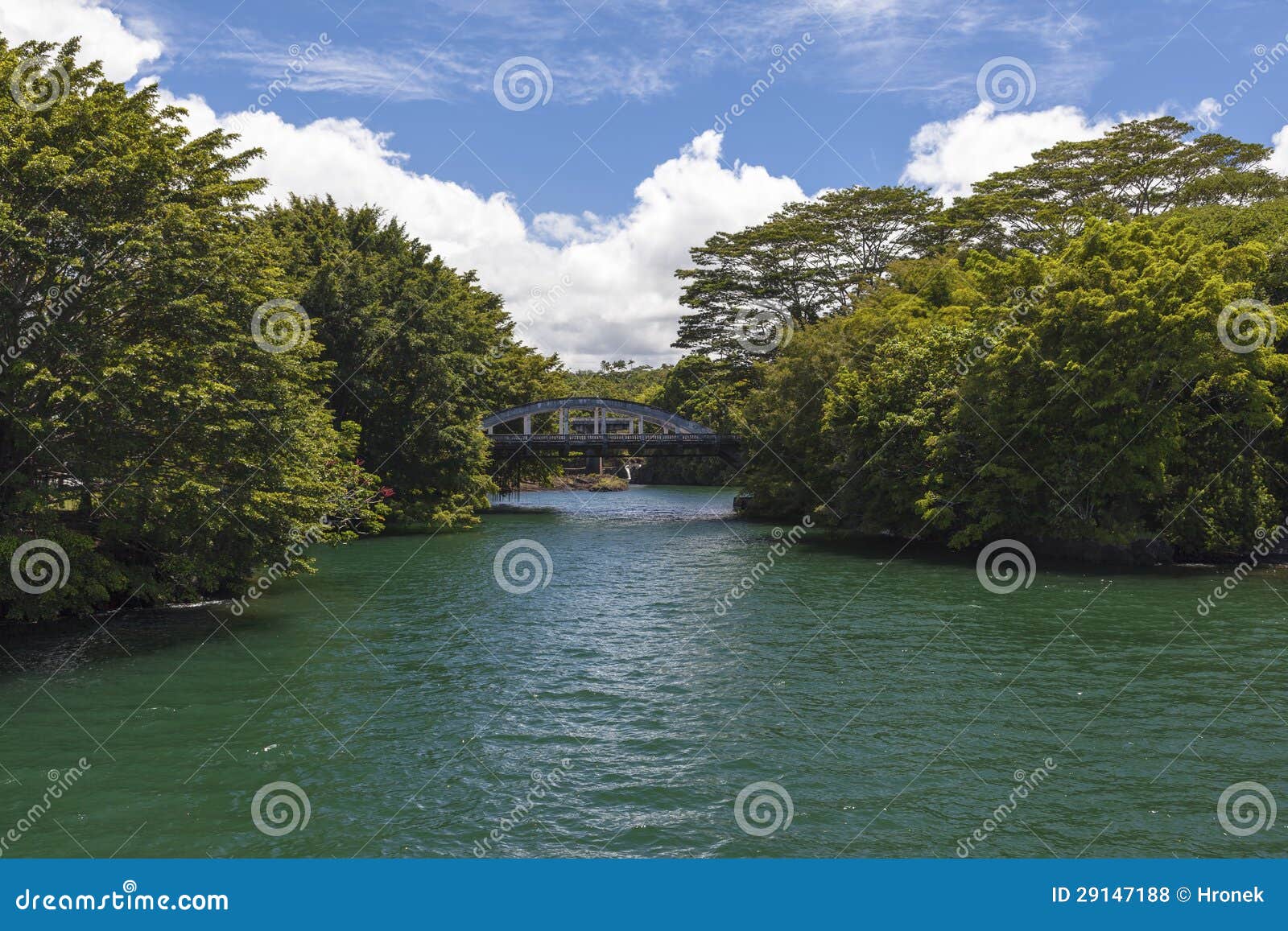 Old Concrete Bridge Over Inlet in Hilo Stock Photo - Image of city ...