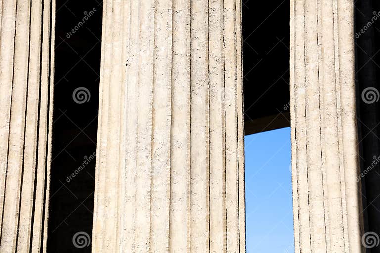 Old Concrete Column of the Building As a Background. Stock Image ...