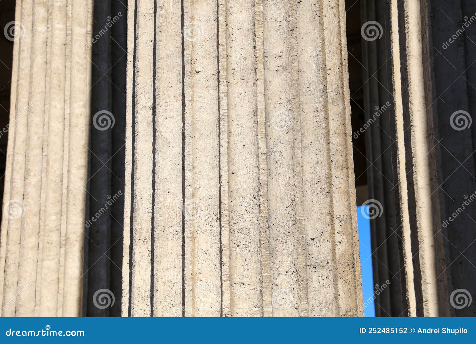 Old Concrete Column of the Building As a Background. Stock Photo ...