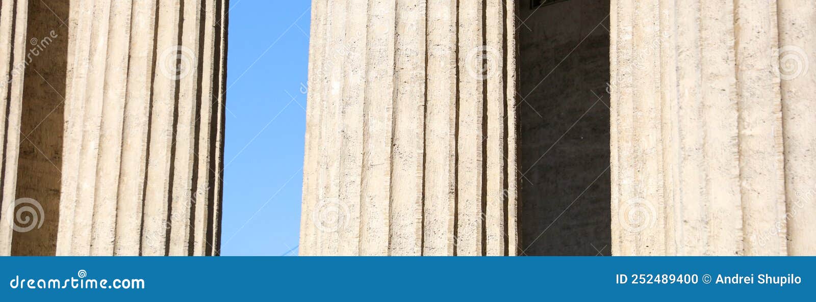 Old Concrete Column of the Building As a Background. Stock Photo ...