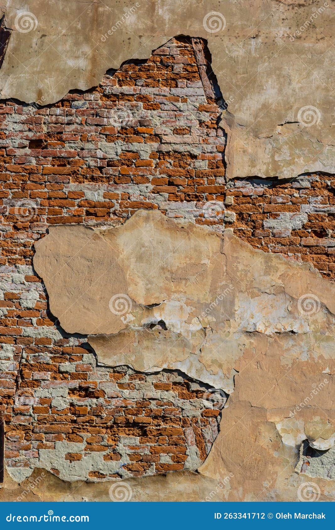 Old Concrete Plaster Brick Wall Texture Urban Background Stock Photo ...