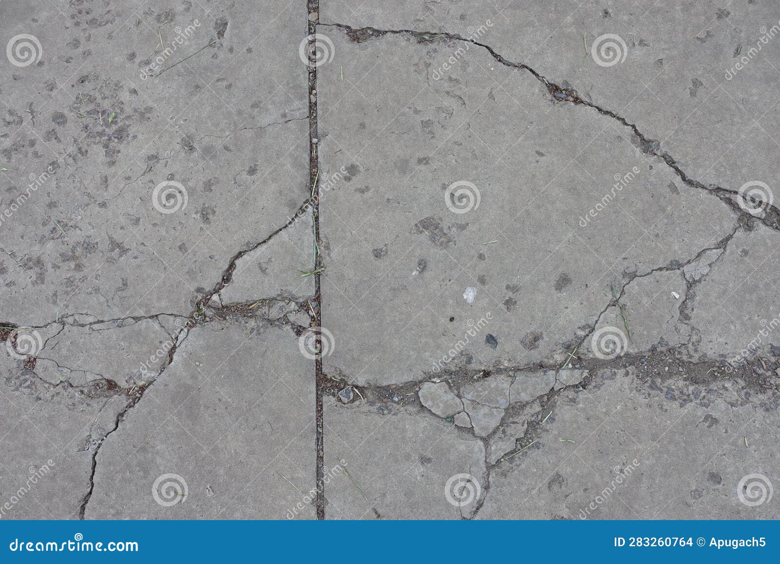 Old Concrete Slab with Numerous Cracks Stock Photo - Image of concrete ...