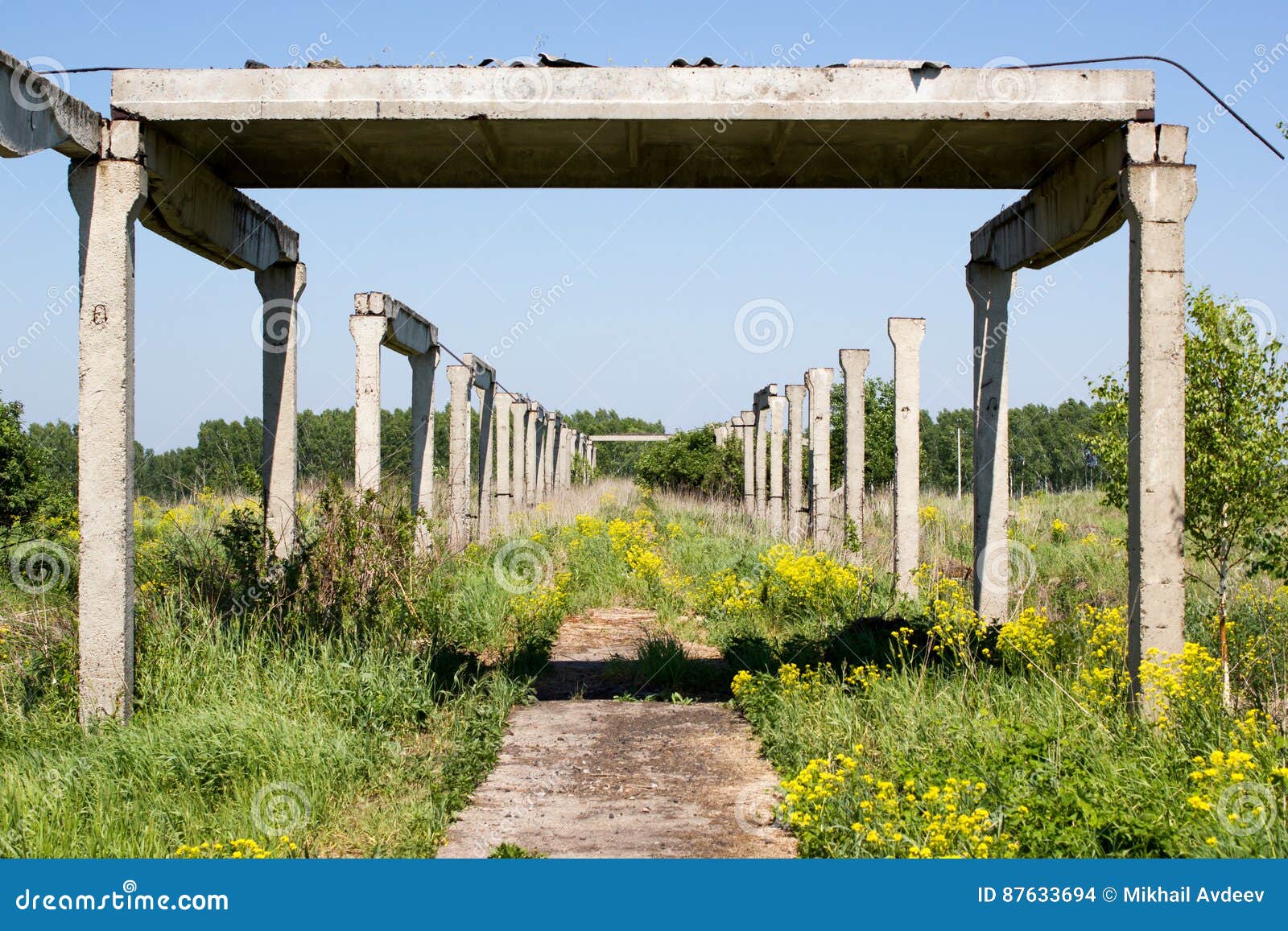 Old concrete structures stock photo. Image of wallpaper - 87633694
