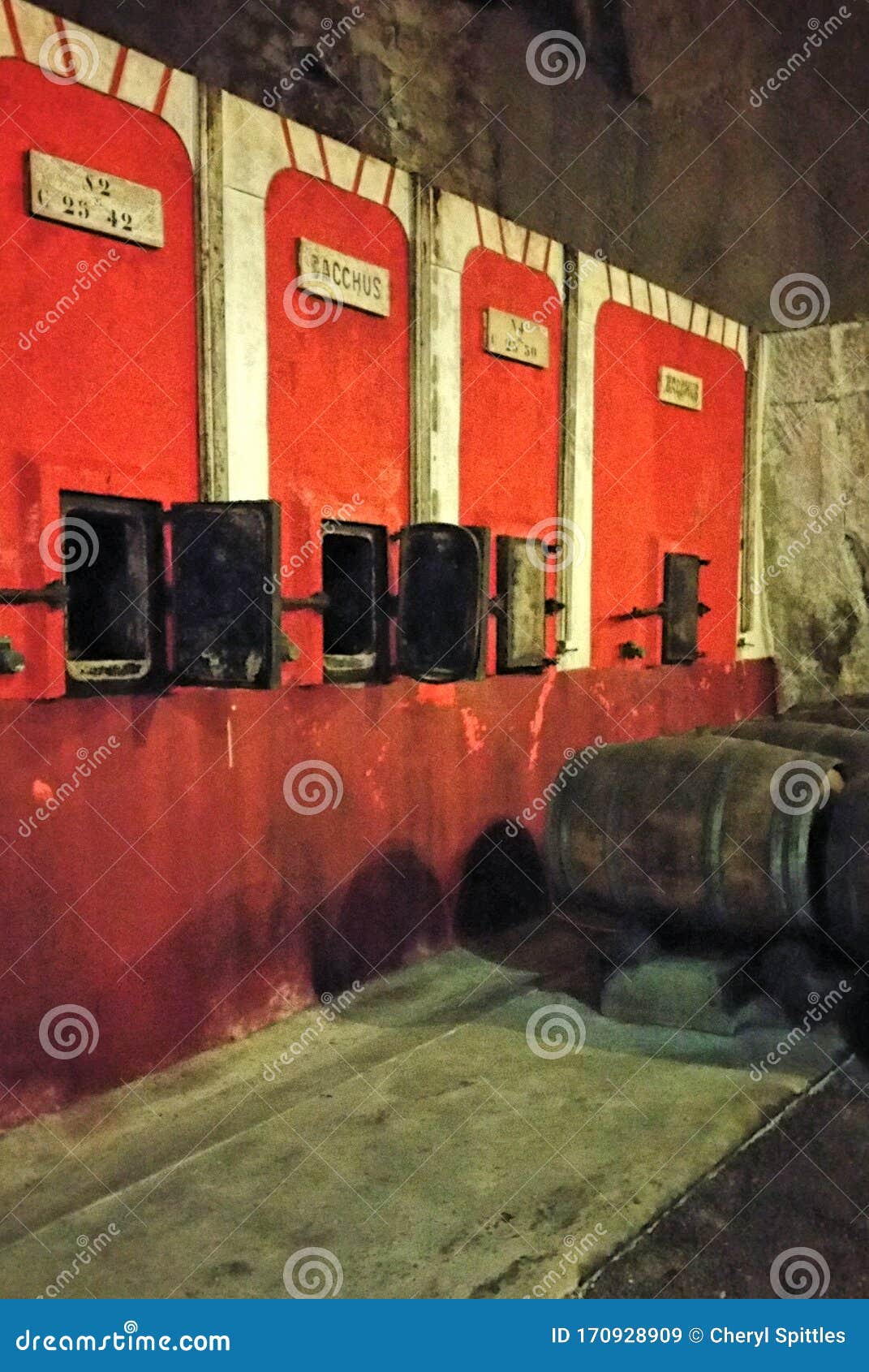 Old Concrete Wine Fermentation Vessels Stock Image - Image of vats ...