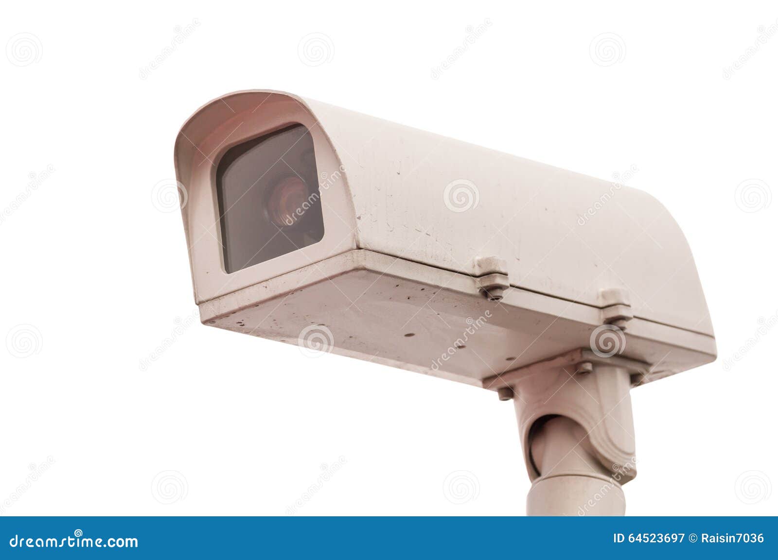 Old Condition of CCTV Camera on Isolated Background. Stock Image ...