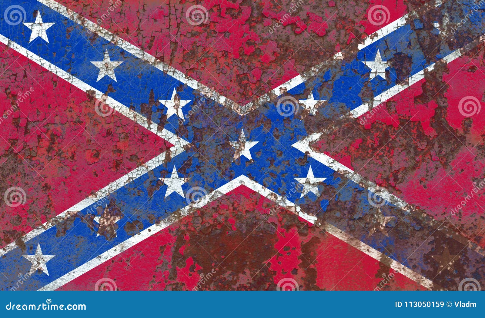 Grunge Confederate Flag. Confederation Flag With Grunge Texture ...