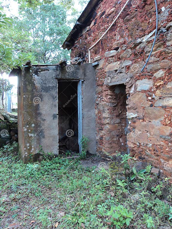 Old Construction of an Old House from the Colonial Time Stock Image ...