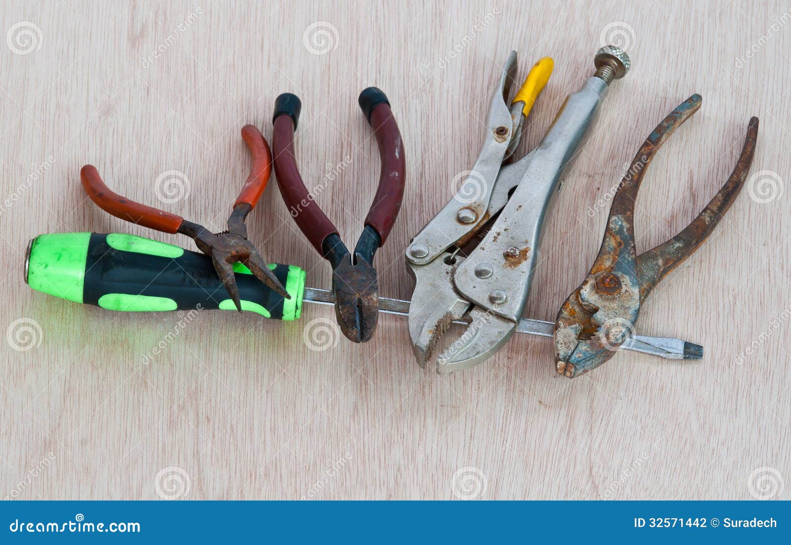 Old construction tools stock photo. Image of industry - 32571442
