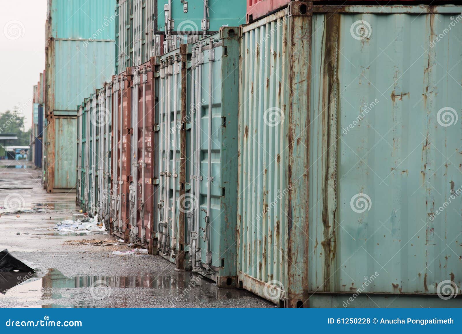 Old container stock photo. Image of heavy, transportation - 61250228