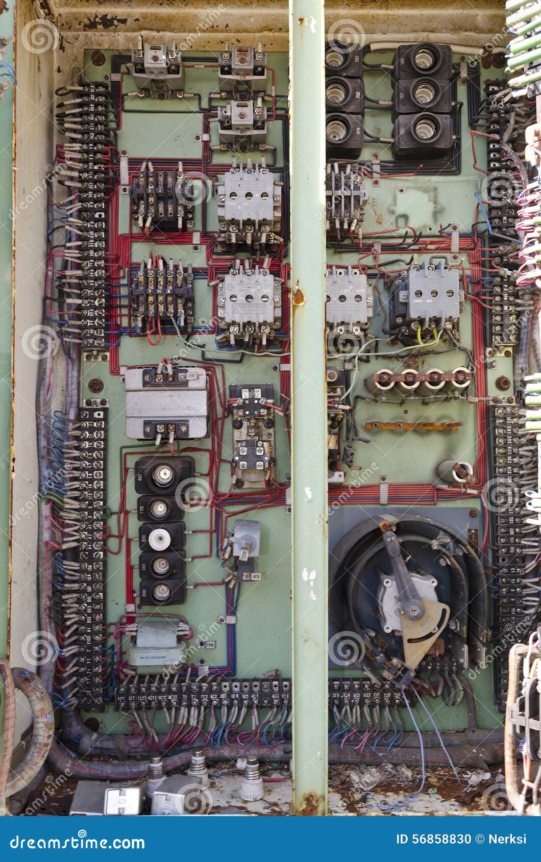 An old control board stock photo. Image of switchboard - 56858830