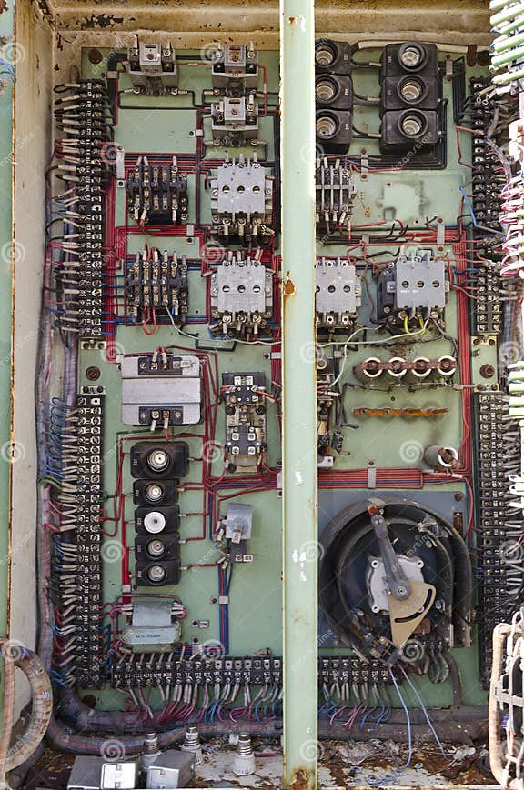 An old control board stock photo. Image of switchboard - 56858830