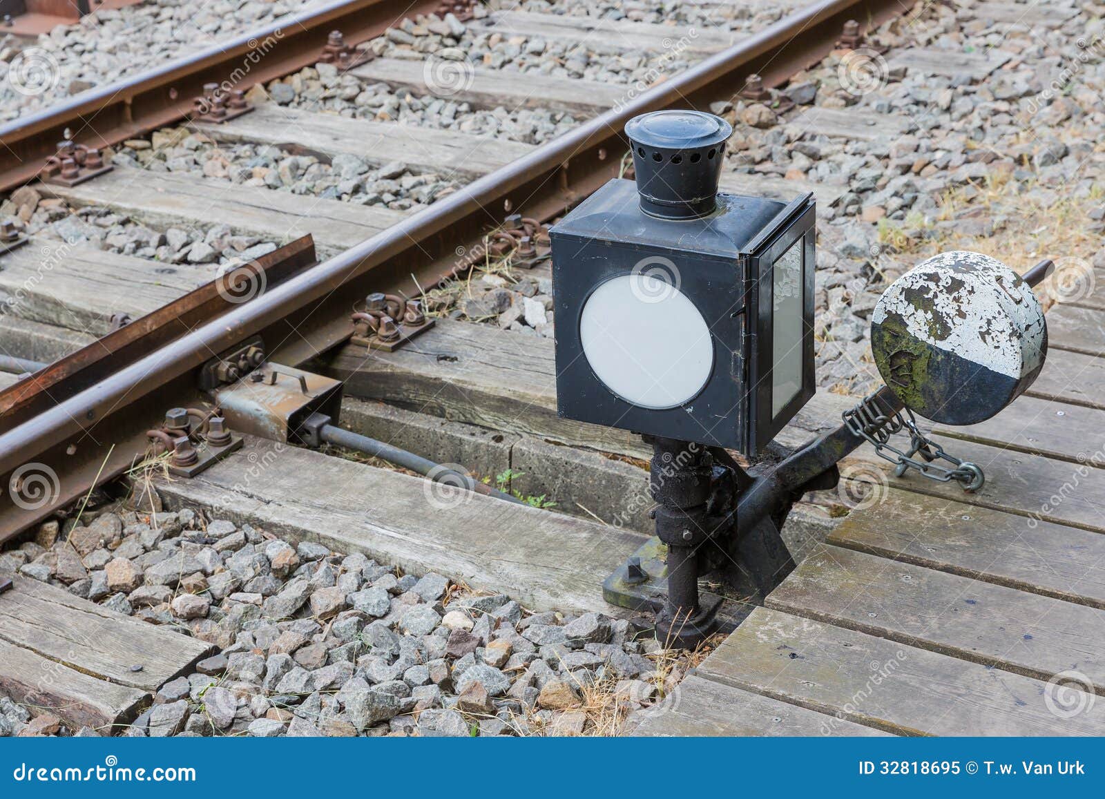 Old Manually Control Device For A Railway Switch Stock Photography ...