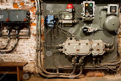 Old control panel stock image. Image of network, cabling - 13135137