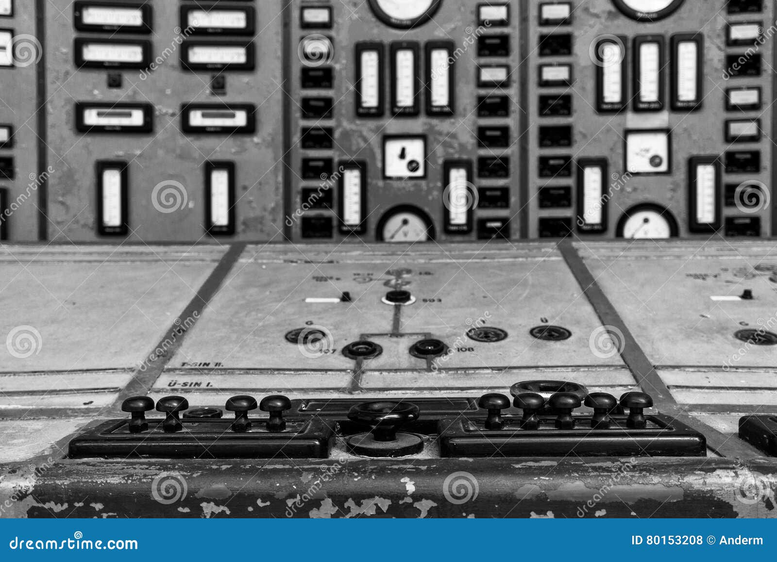 Old Control panel stock photo. Image of abandoned, panel - 80153208