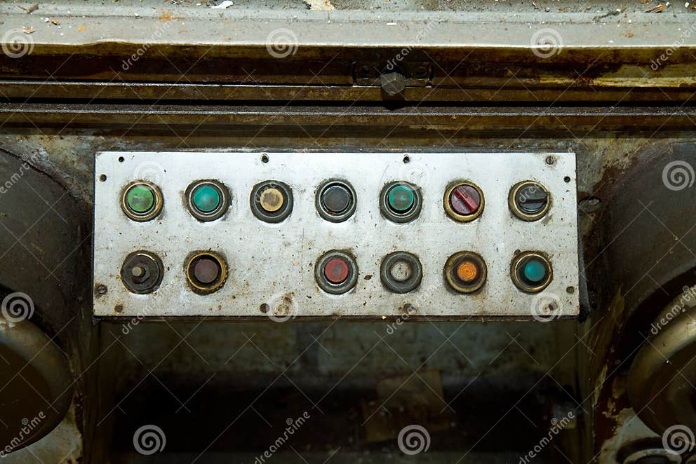 Old control panel stock image. Image of obsolete, instrument - 34988169