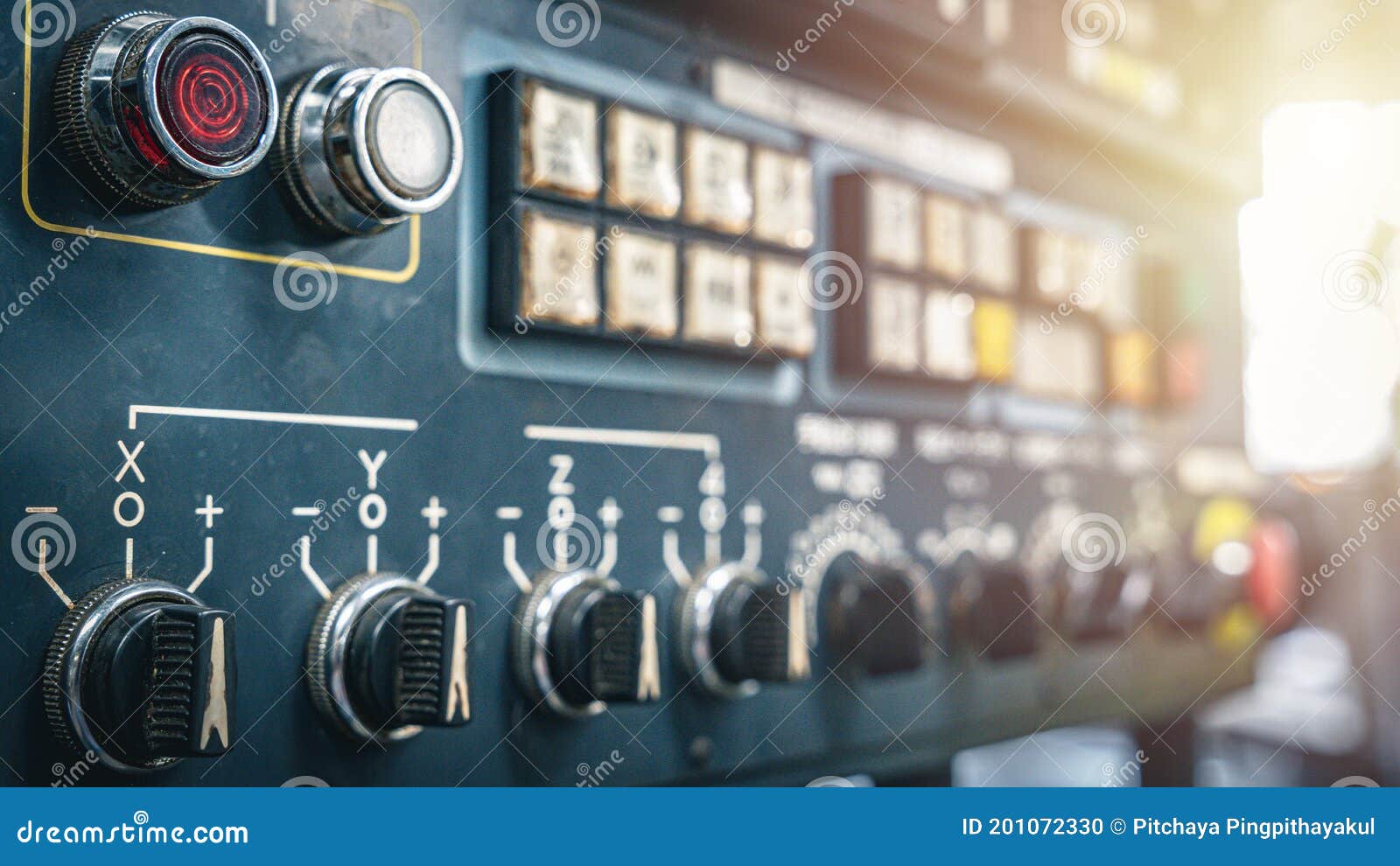 Old Control Panel Board in a Factory. Stock Photo - Image of ...