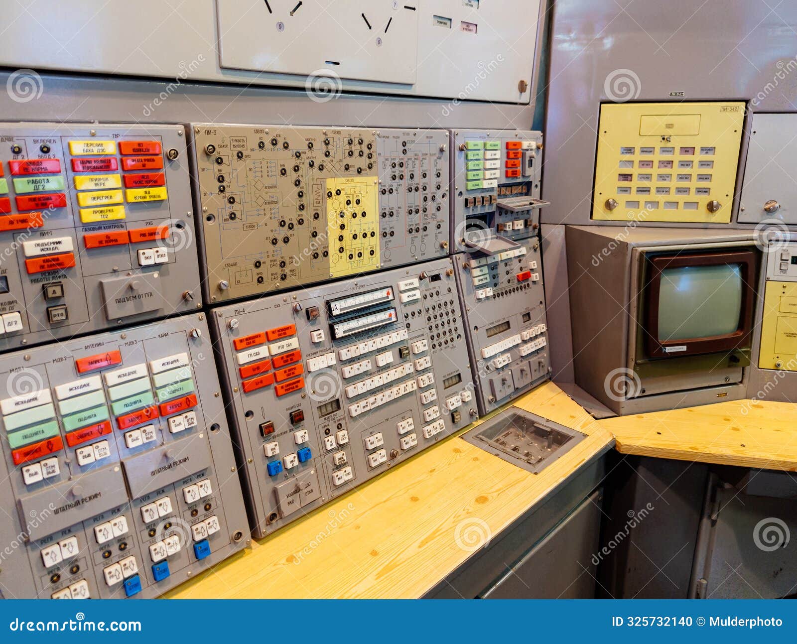 Old Control Panel of Soviet Nuclear Missile Stock Photo - Image of ussr ...