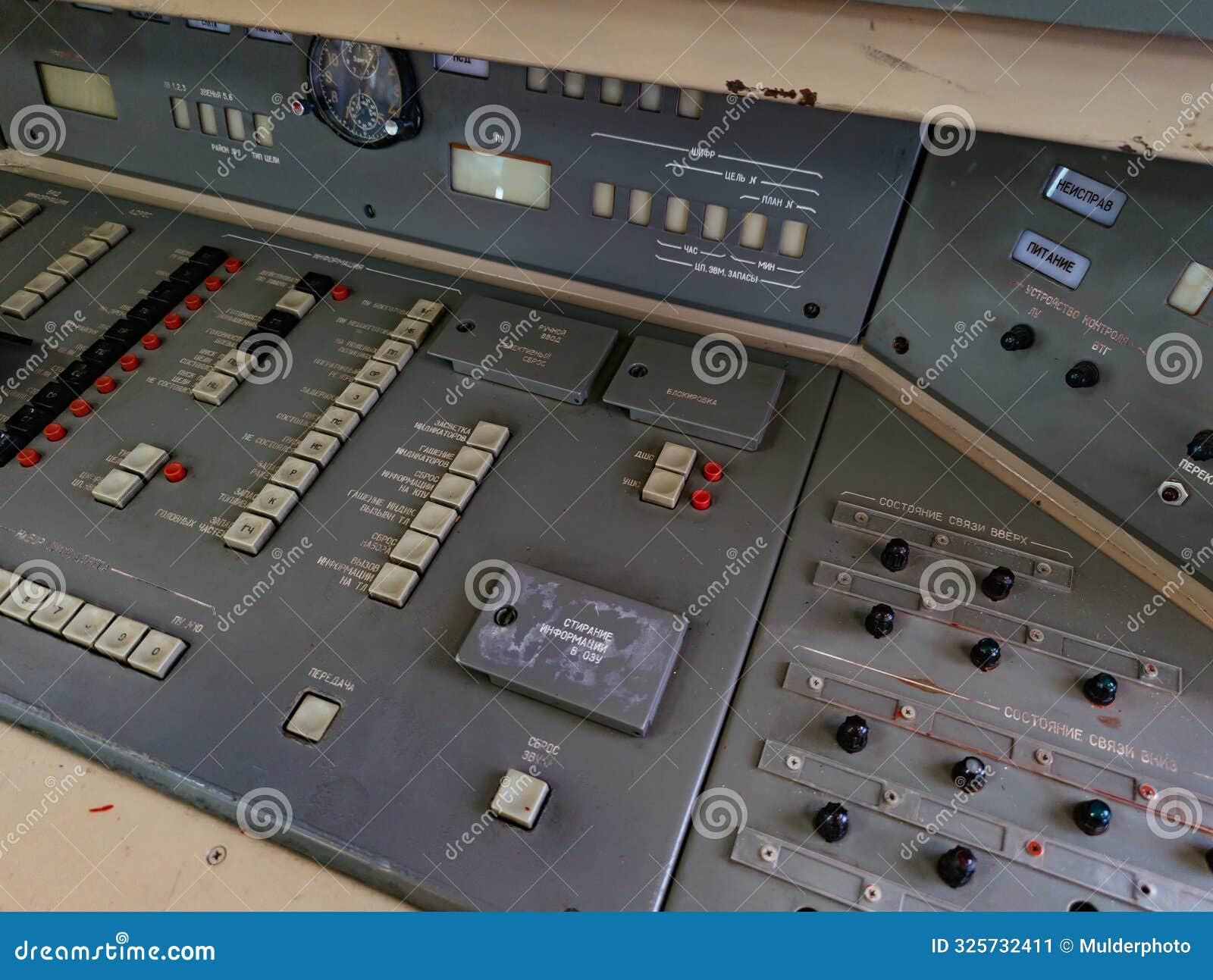 Old Control Panel of Soviet Nuclear Missile Stock Image - Image of ...