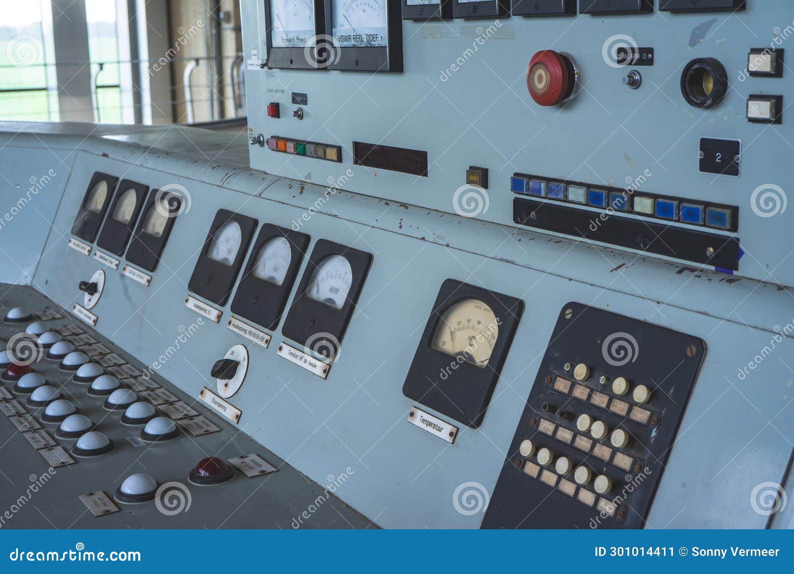 Old Control Room from an Abandoned Radiostation Stock Image - Image of ...