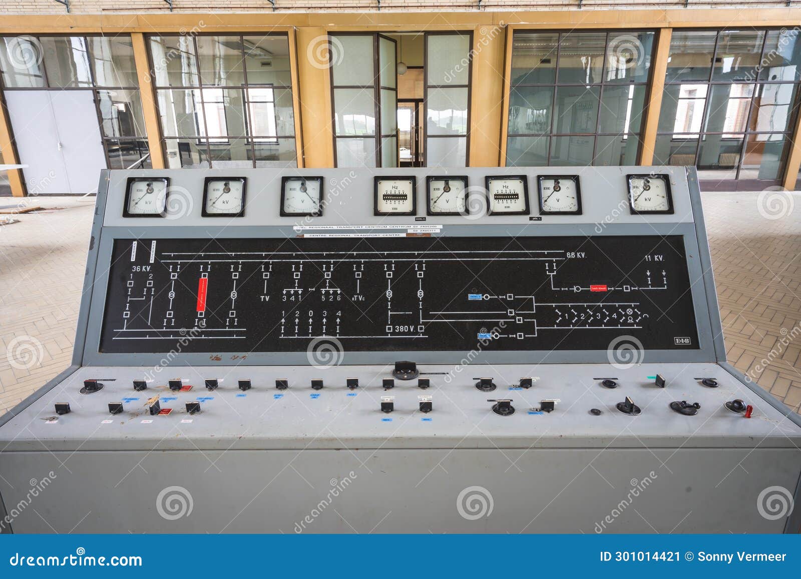 Old Control Room from an Abandoned Radiostation Stock Image - Image of ...