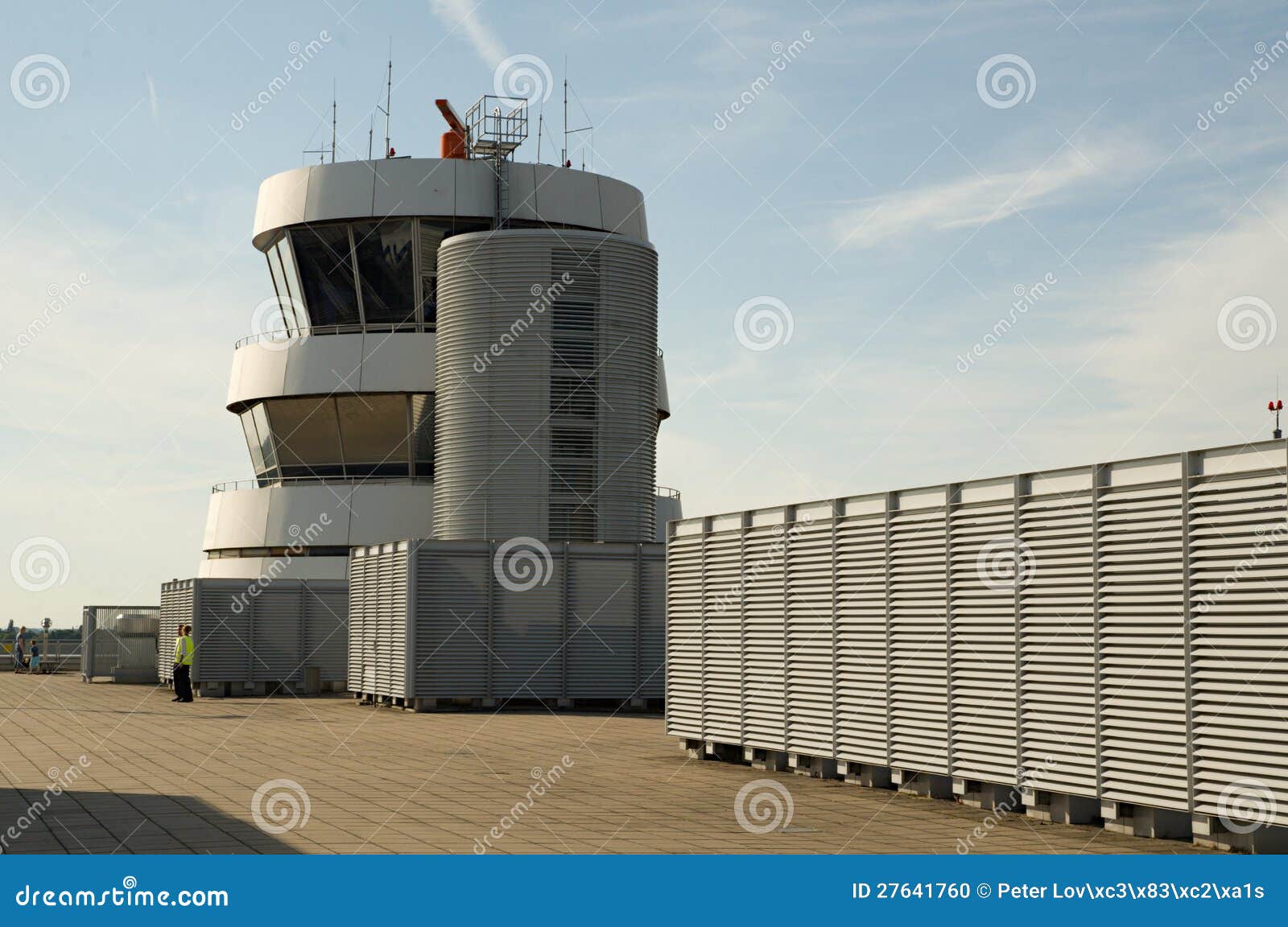 Old Control Tower on Top of Observation Deck Editorial Image - Image of ...