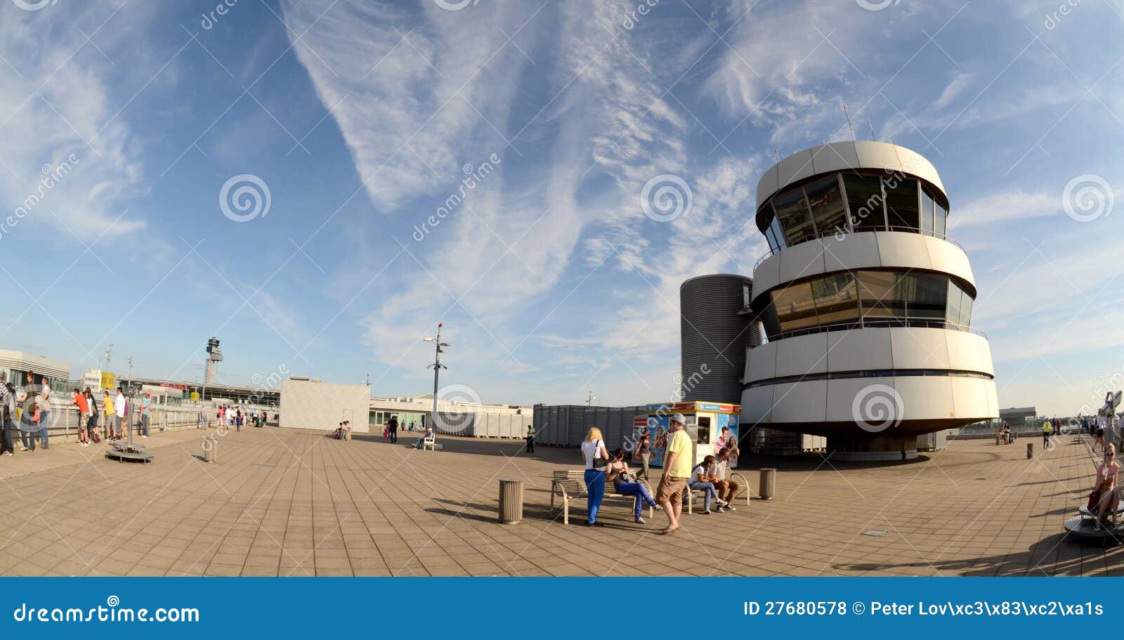 Old Control Tower on Top of Observation Deck Editorial Stock Photo ...