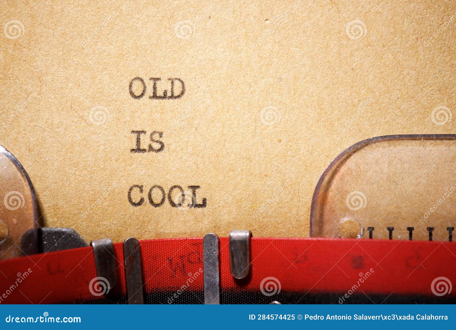 Old is cool text stock image. Image of vintage, cool - 284574425