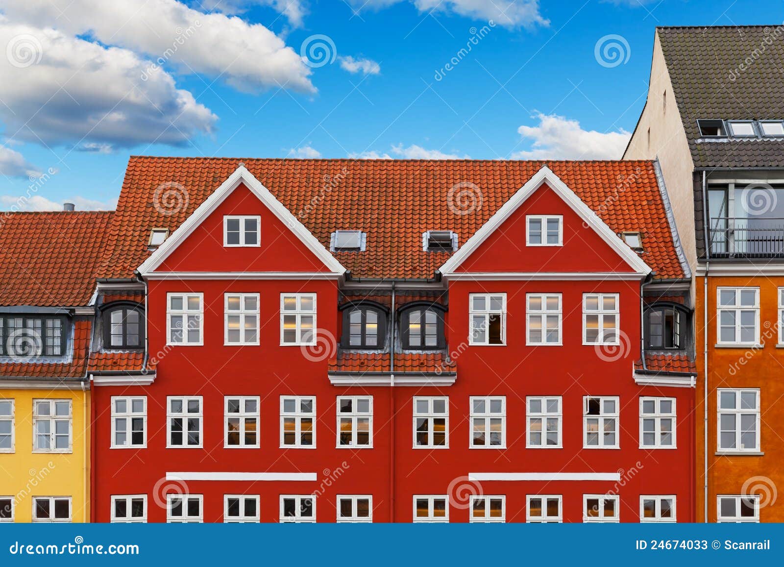 Old Copenhagen Architecture Stock Image - Image of hotel, pier: 24674033