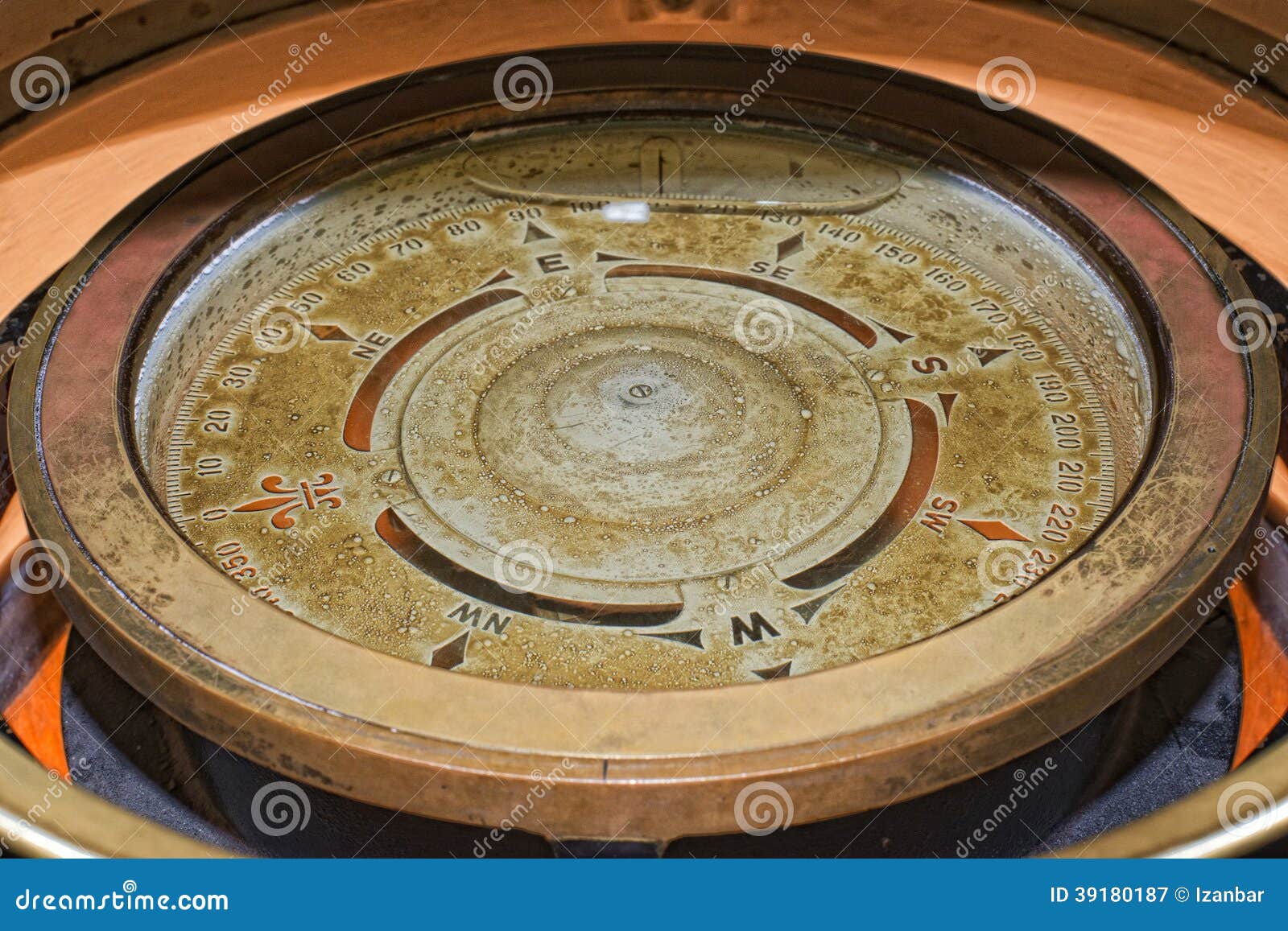 Old Copper Compass stock image. Image of guidance, anchor - 39180187