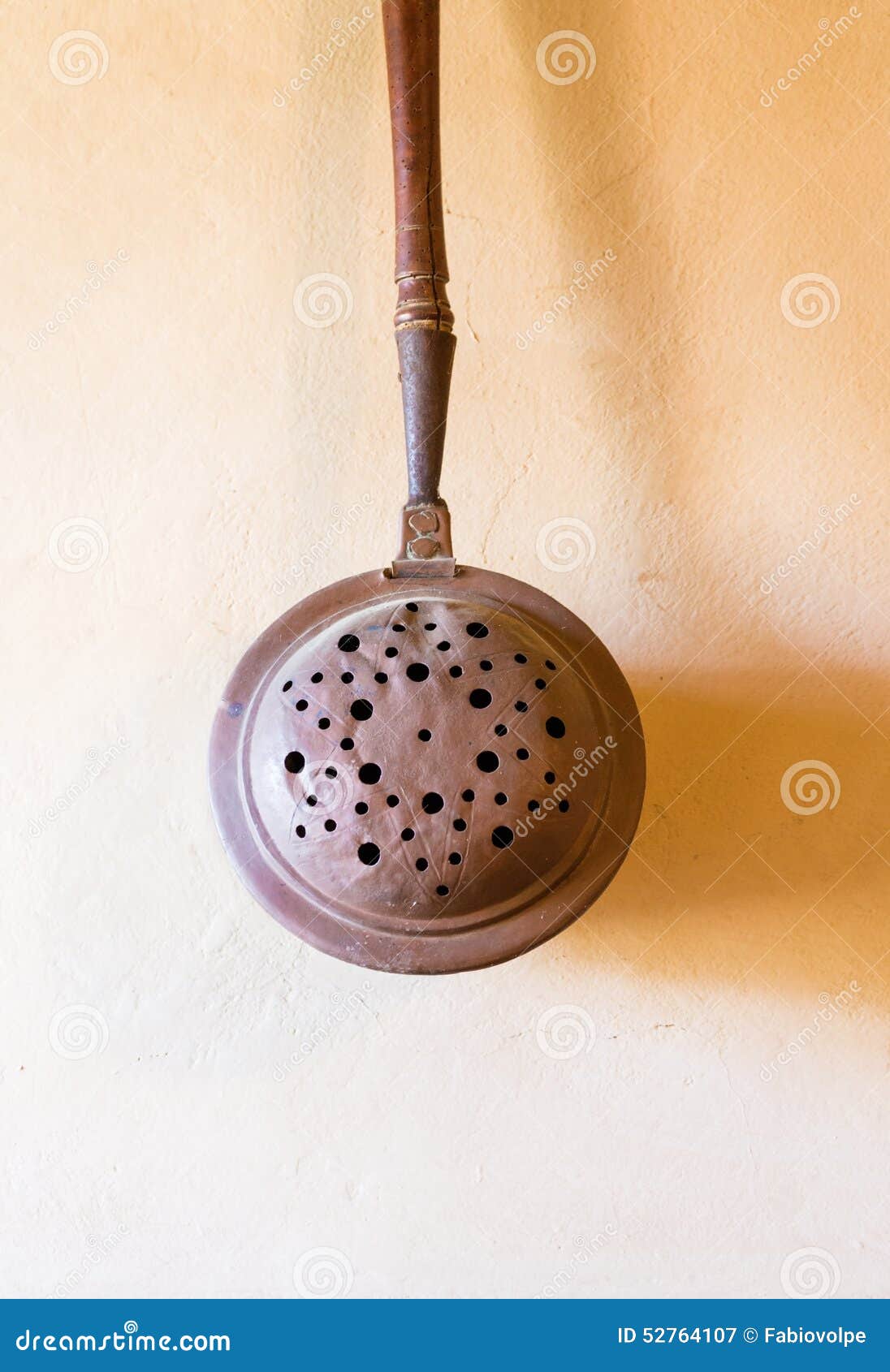 Old copper ladle stock image. Image of utensil, boiling - 52764107