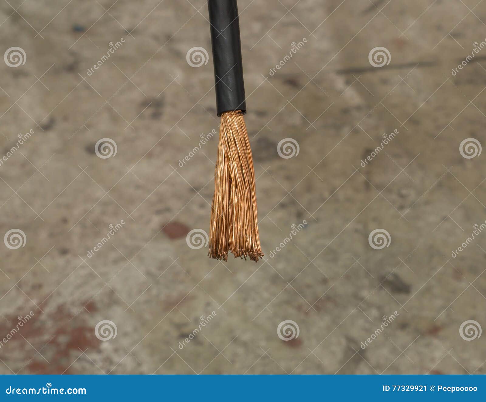 Old copper wire stock image. Image of conductor, insulation - 77329921