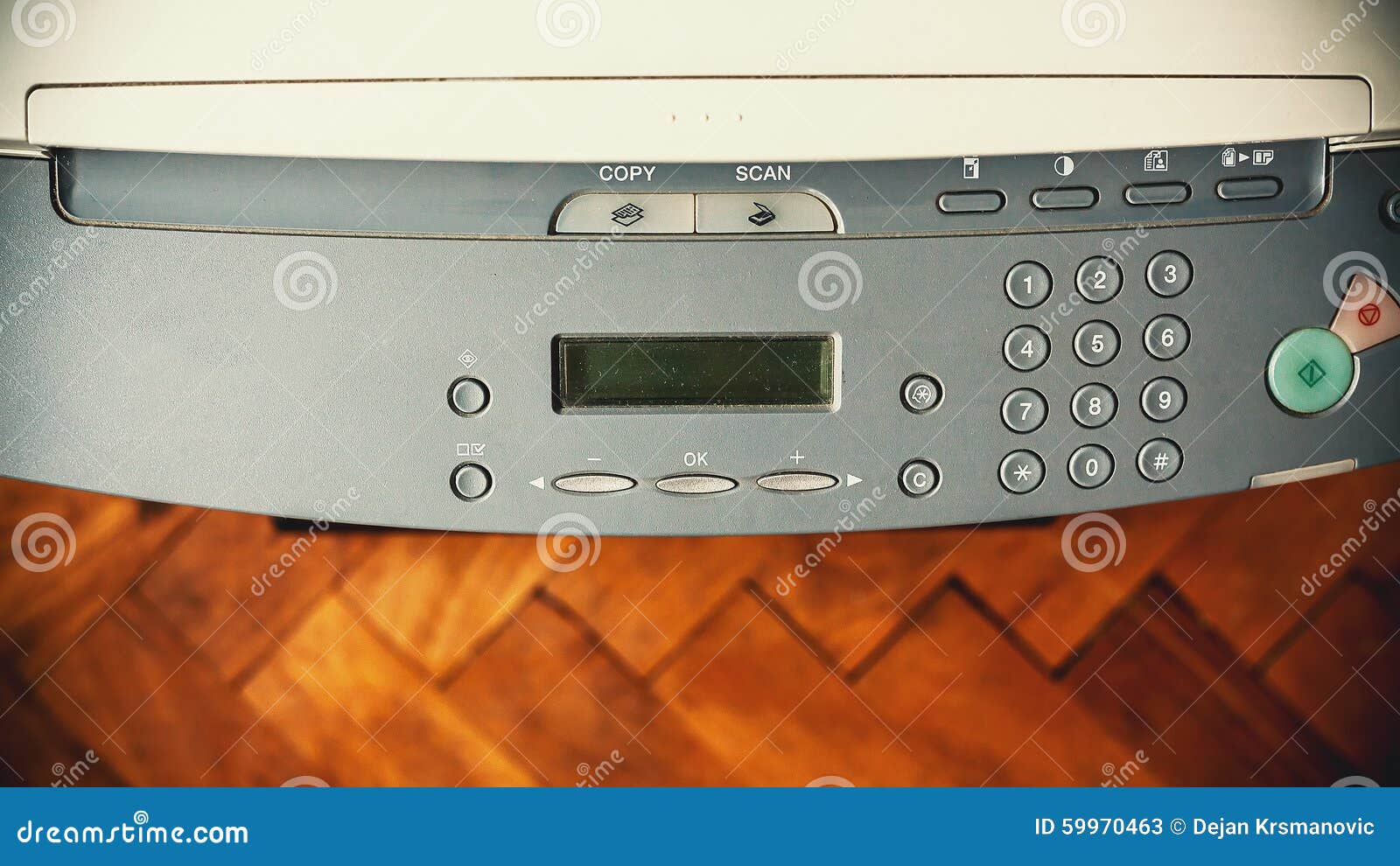 Old Copy And Scan Machine Stock Illustration - Image: 59970463