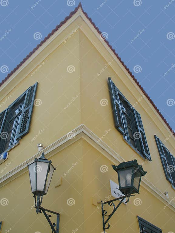 Old corner house stock image. Image of closed, travel, exterior - 110603