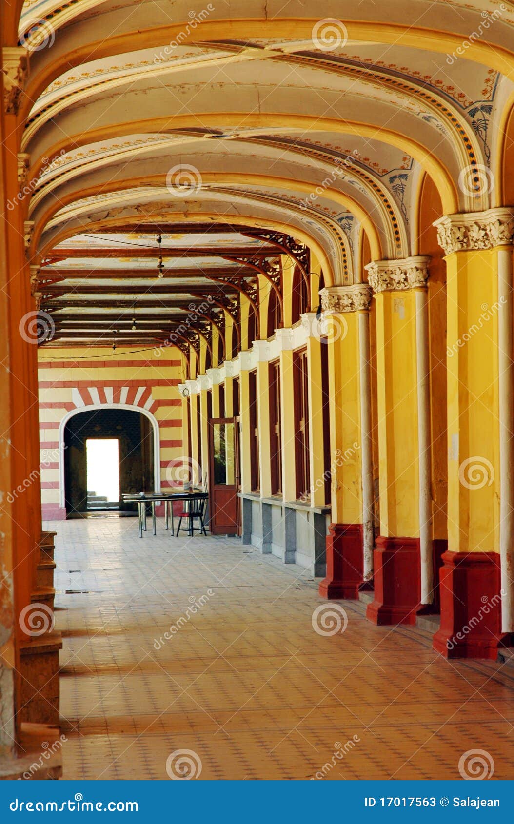 Old corridor stock image. Image of dome, desolate, architecture - 17017563