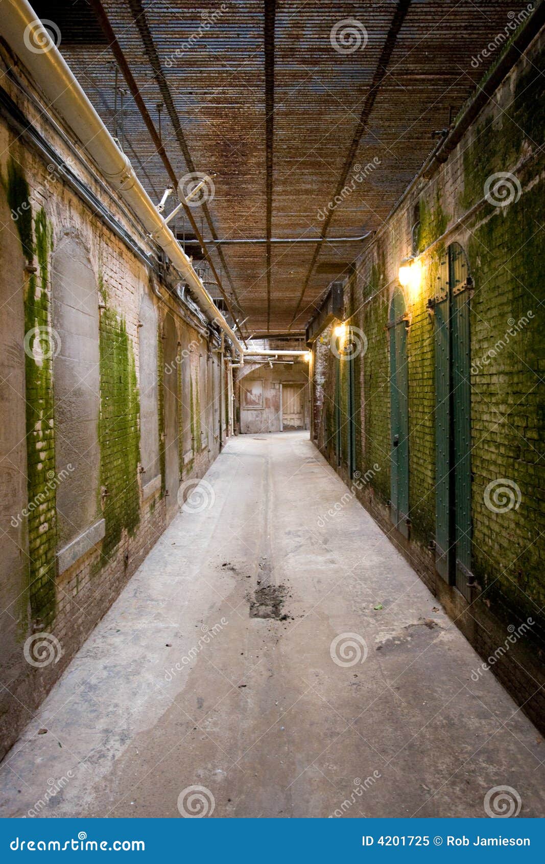 Old Corridor at Alcatraz stock image. Image of tourism - 4201725