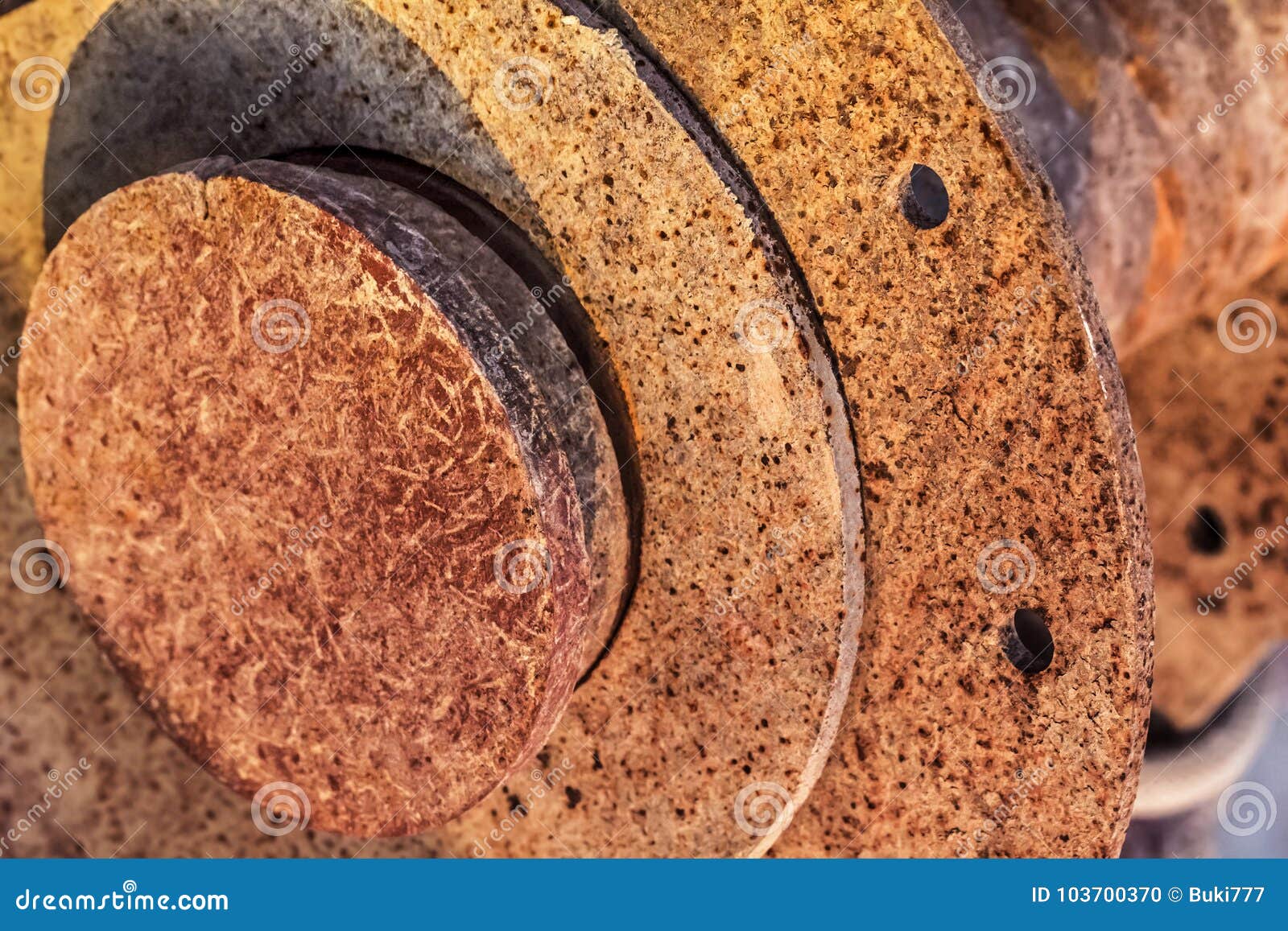 Old Corroded Cable Winch Spool Detail Stock Photo - Image of dirty ...