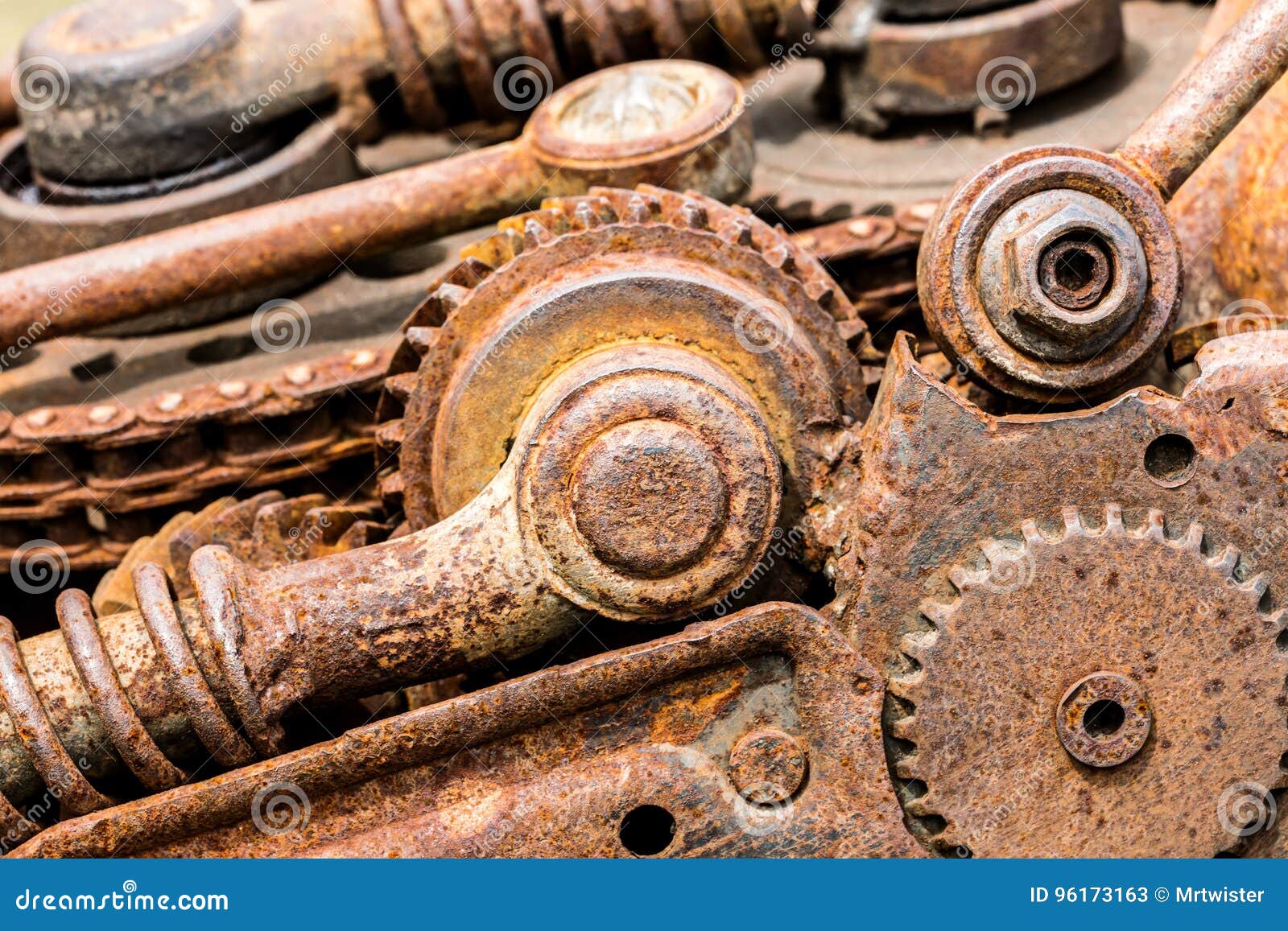 Old Corroded Mechanical Gear Cogwheels and Sprockets Stock Image ...