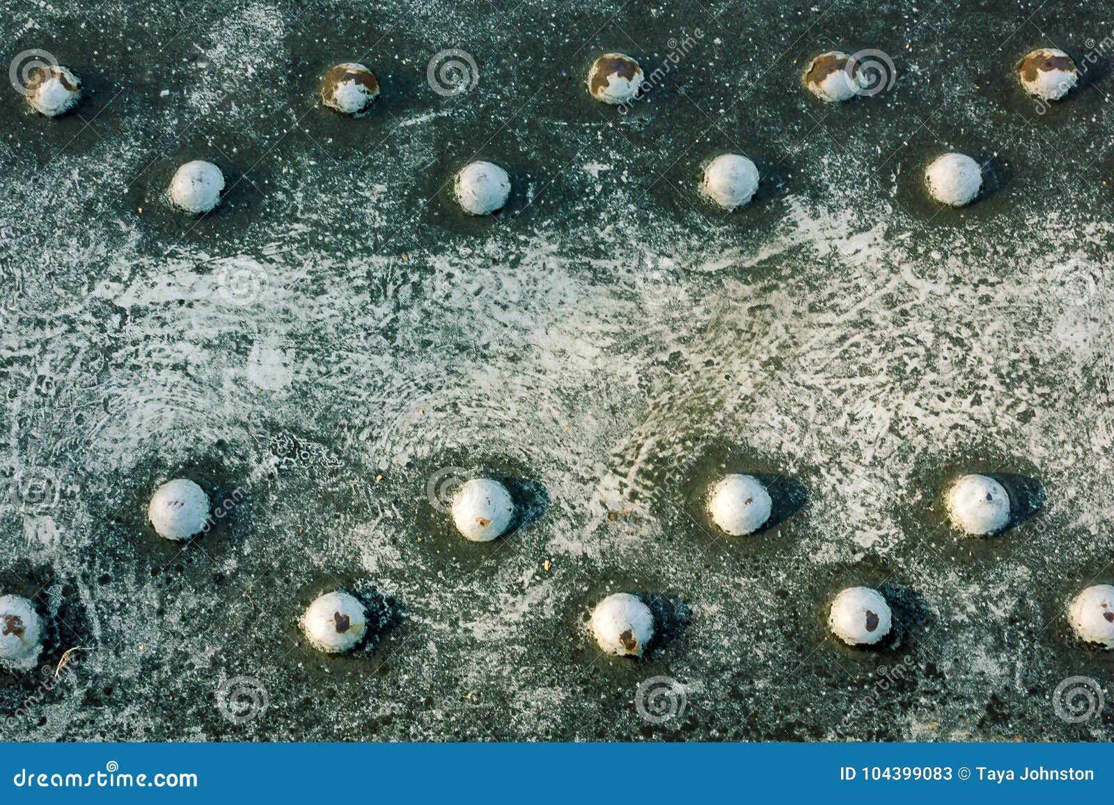Old rusted metal rivets stock image. Image of heavy - 104399083