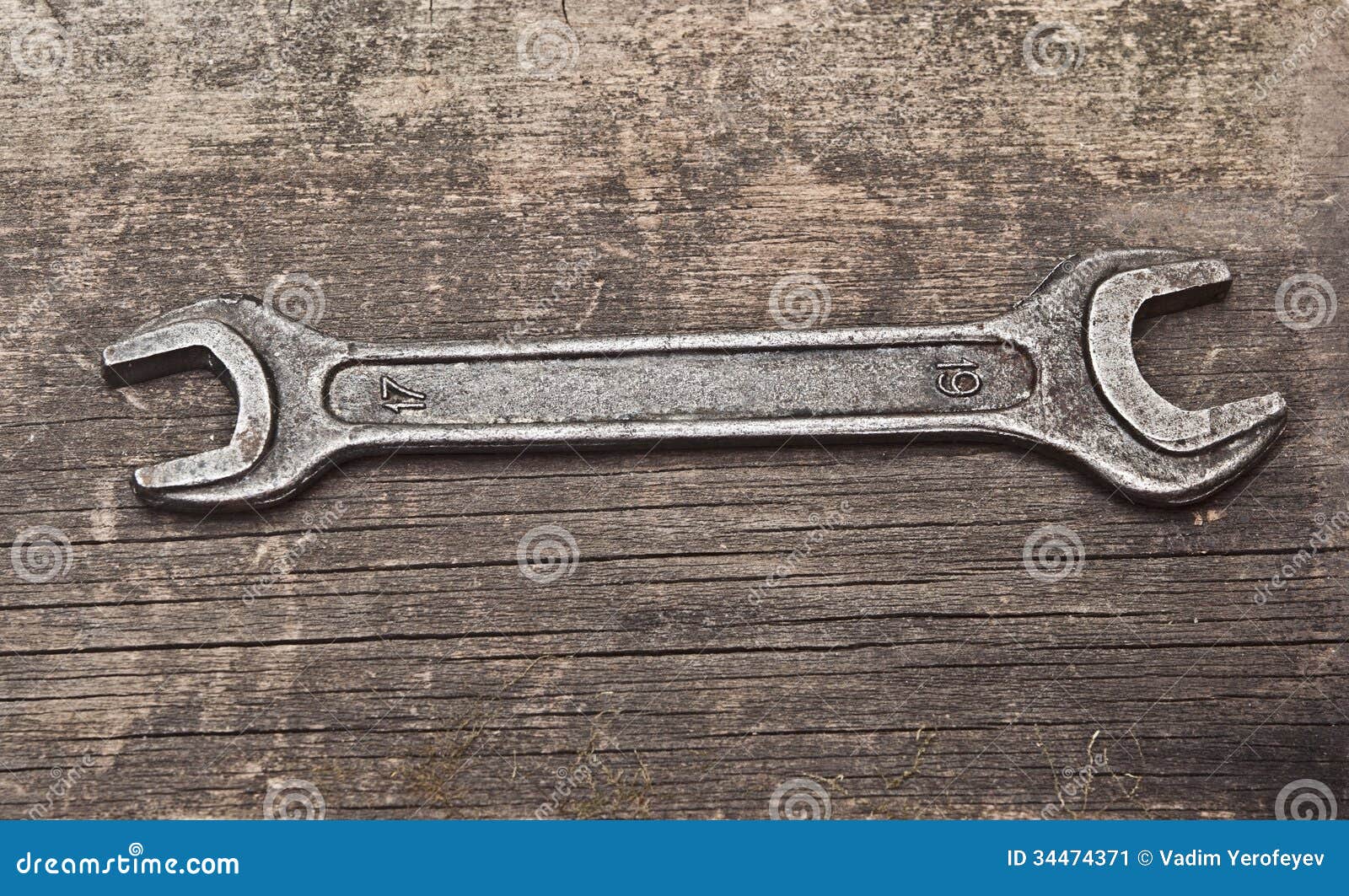 Old corroded spanner stock image. Image of metallic, ancient - 34474371