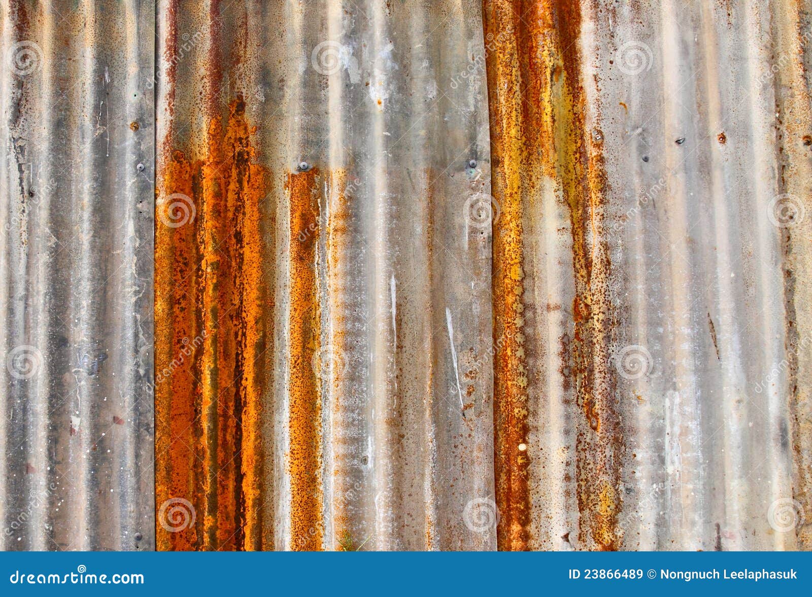Old corrugated metal wall stock image. Image of damaged - 23866489