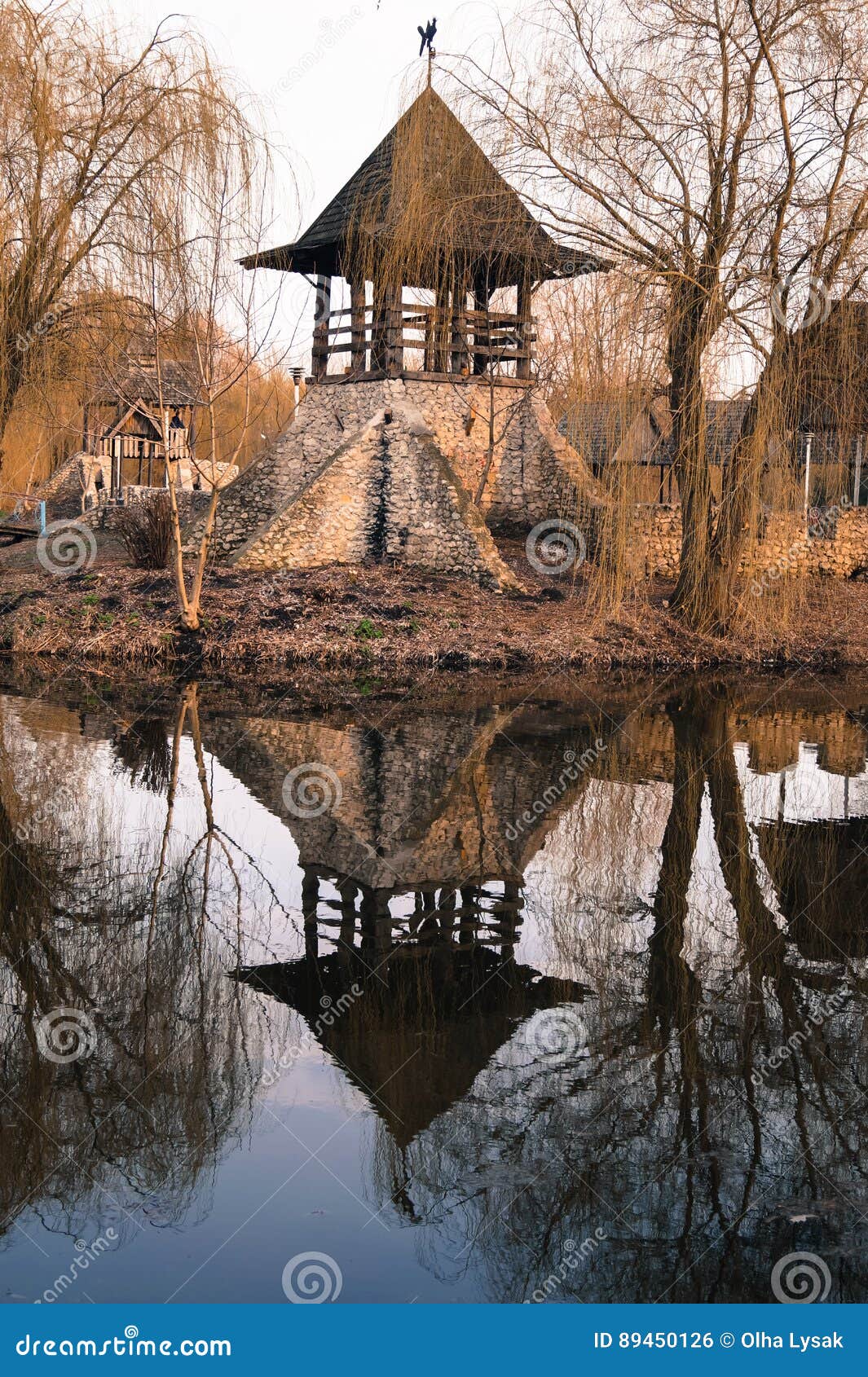 Old Cossack Fortress in a Local Park Stock Photo - Image of history ...