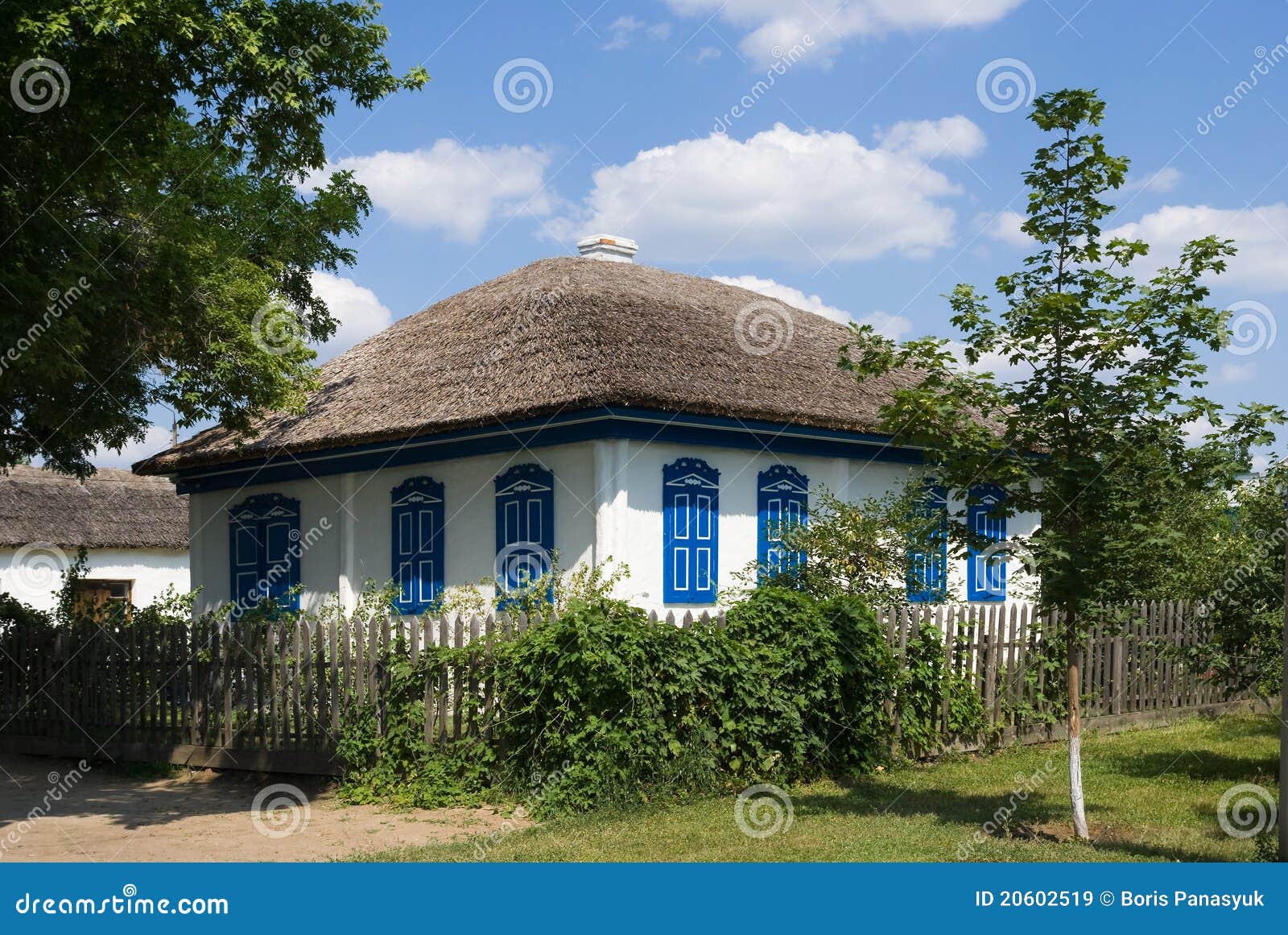 Old Cossack house stock image. Image of grass, smoking - 20602519