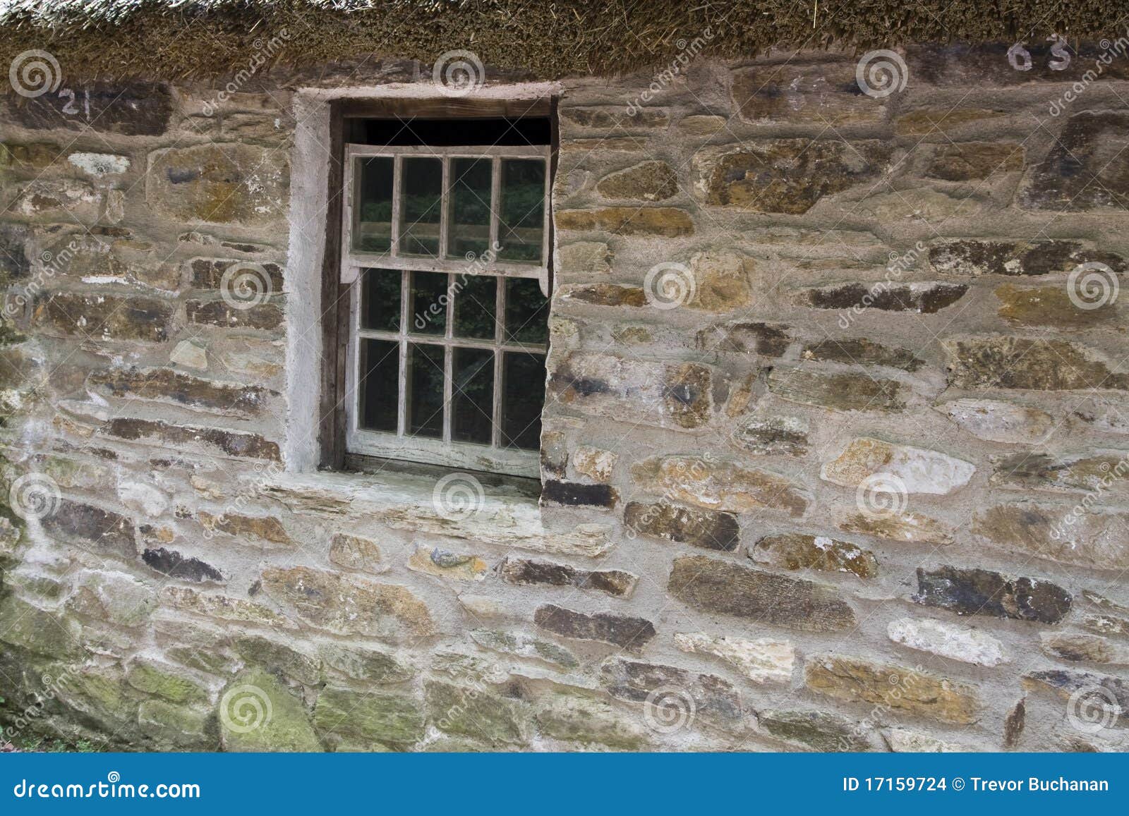 Old cottage window stock photo. Image of exterior, rural - 17159724