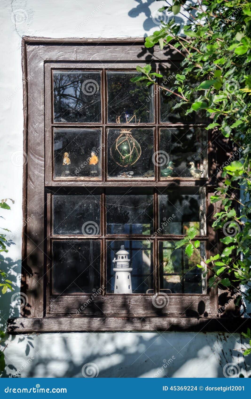 Old Cottage Window stock photo. Image of house, display - 45369224