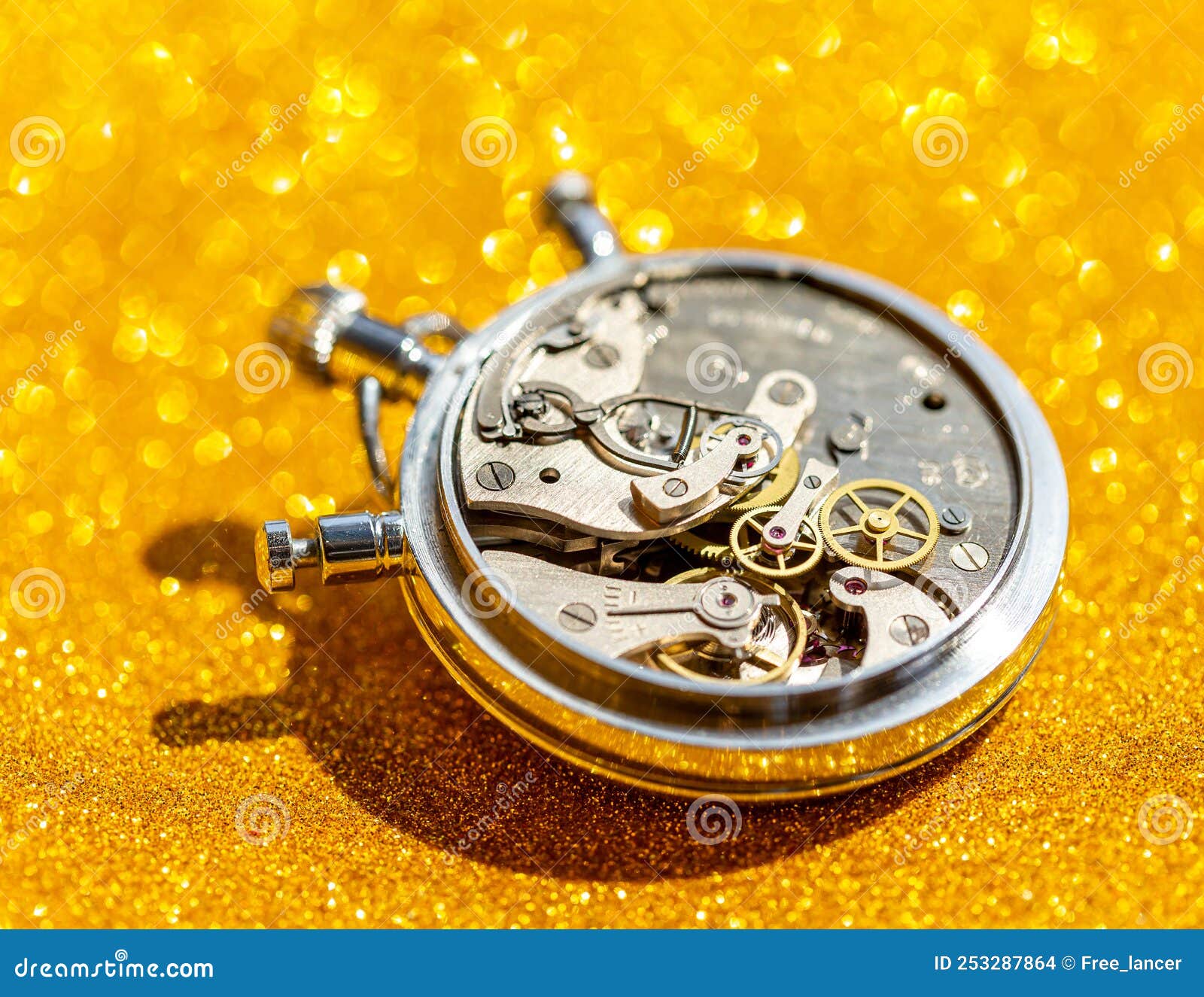 An Old Countdown Timer Opened Up Showing All the Details of the ...