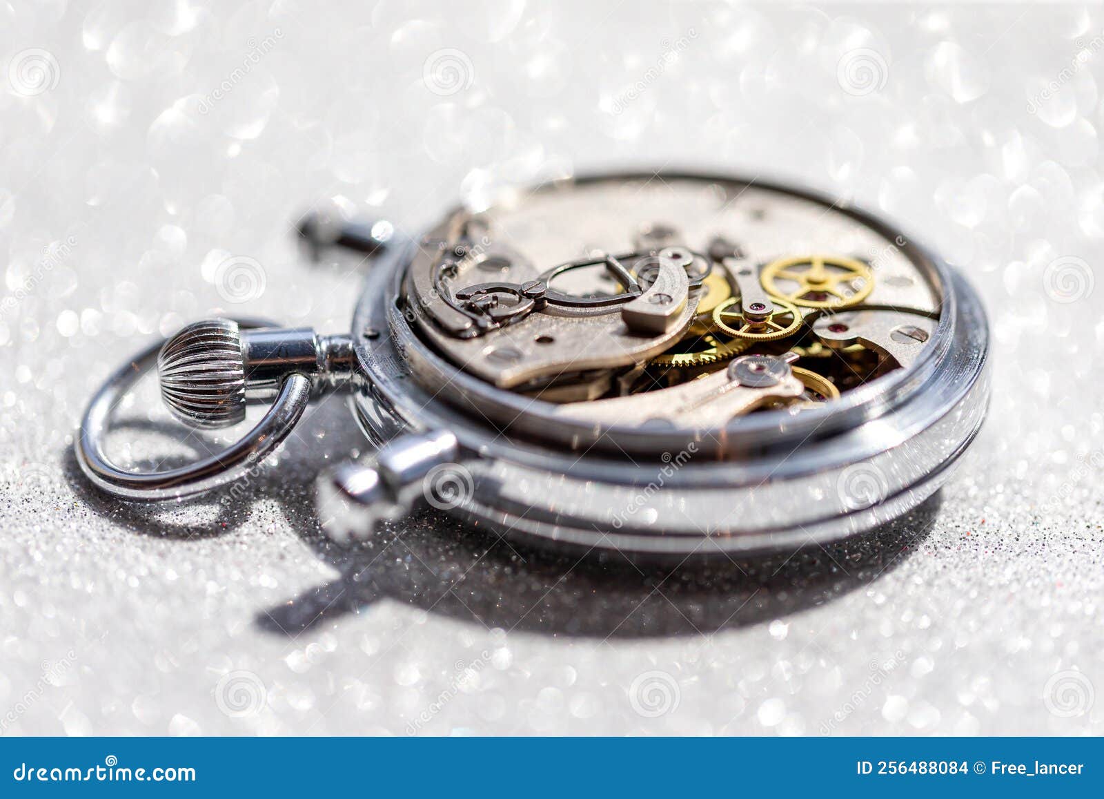 An Old Countdown Timer Opened Up Showing All the Details of the ...