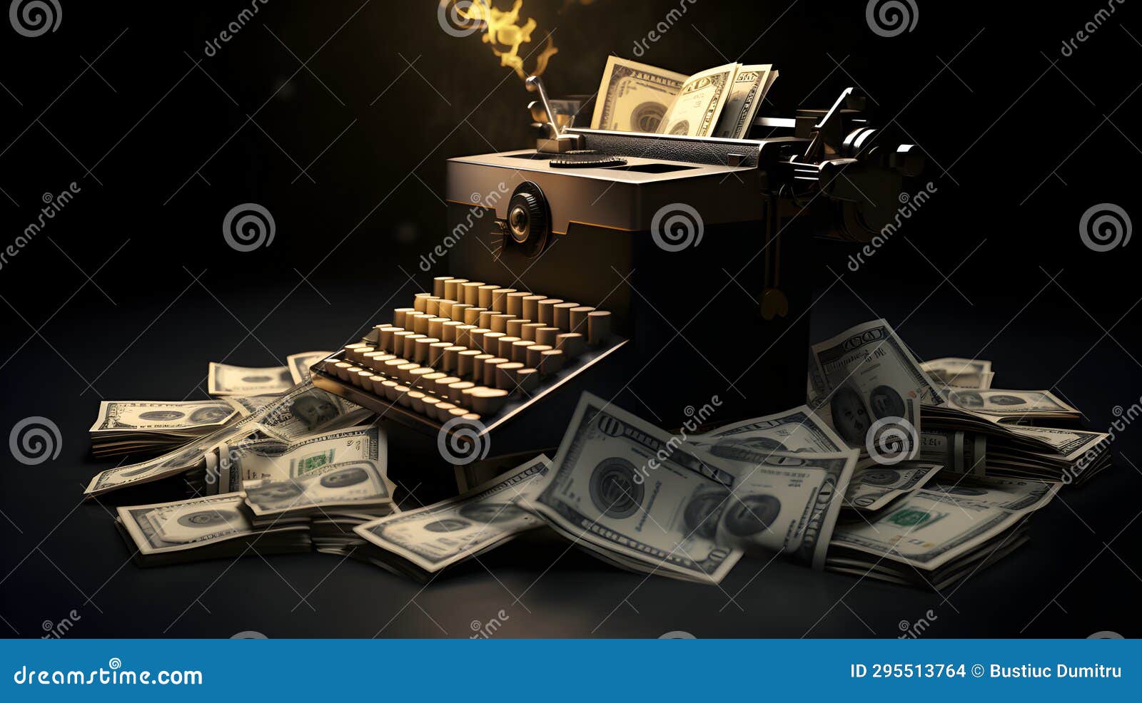Old Counting Mechanism and Money Cash Stock Photo - Image of computer ...