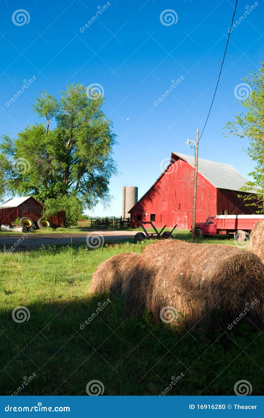 Old country farm stock photo. Image of clear, bales, barnyard - 16916280
