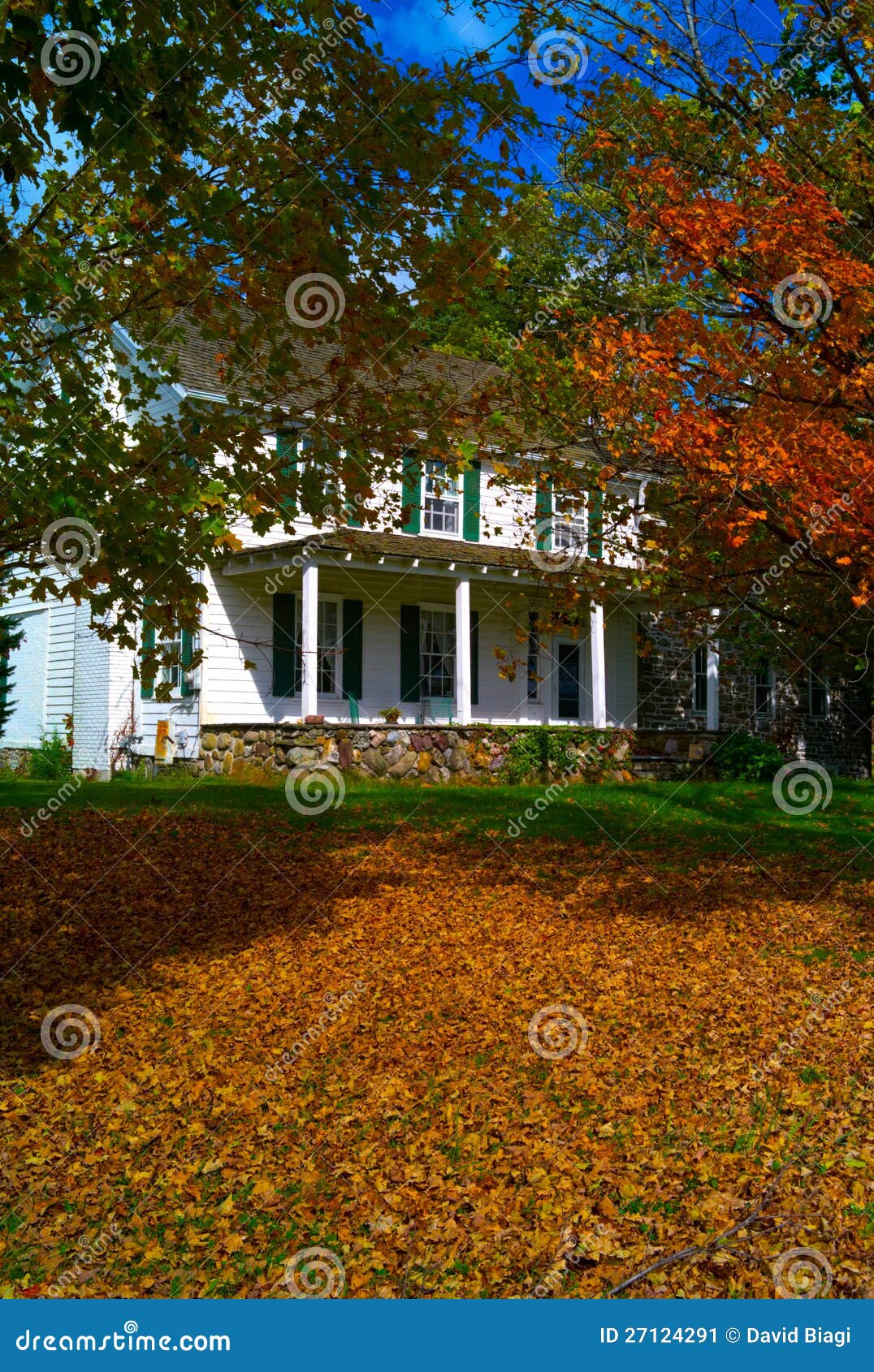 Old Country House stock image. Image of fall, country - 27124291