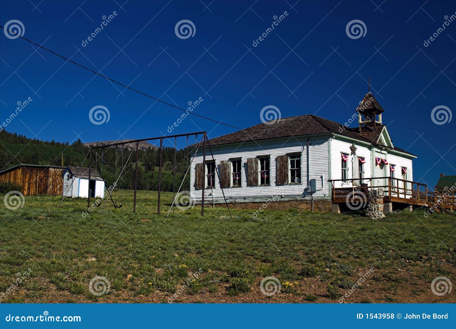 Old Country Rural School House Stock Photo - Image of denver, romance ...